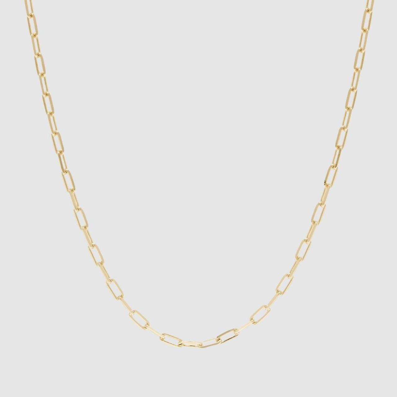 Slani gold link chain necklace 18k gold filled... - Depop