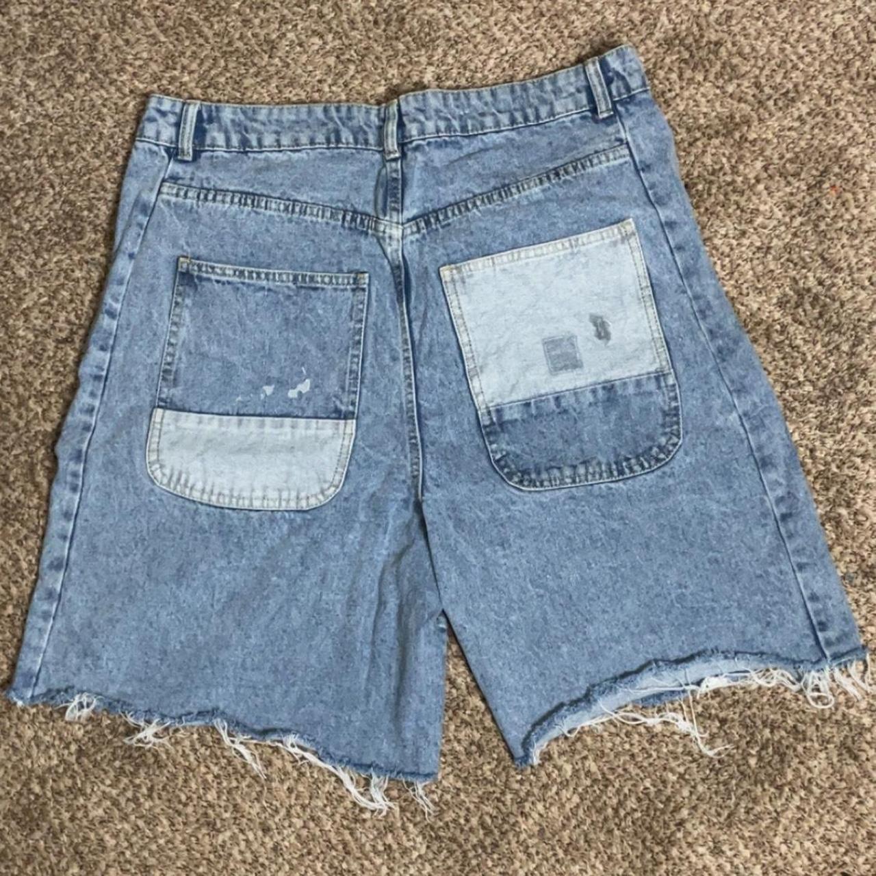 -No brand Jorts - Back pocket patches removed (pic... - Depop