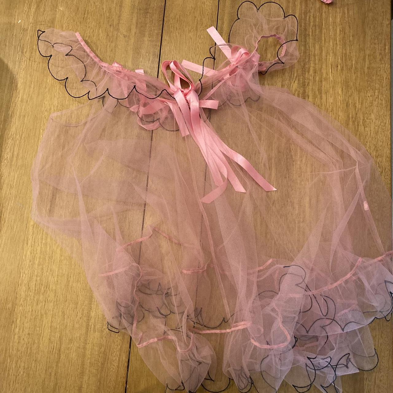 Agent provocateur Lorna babydoll in pink and black... - Depop