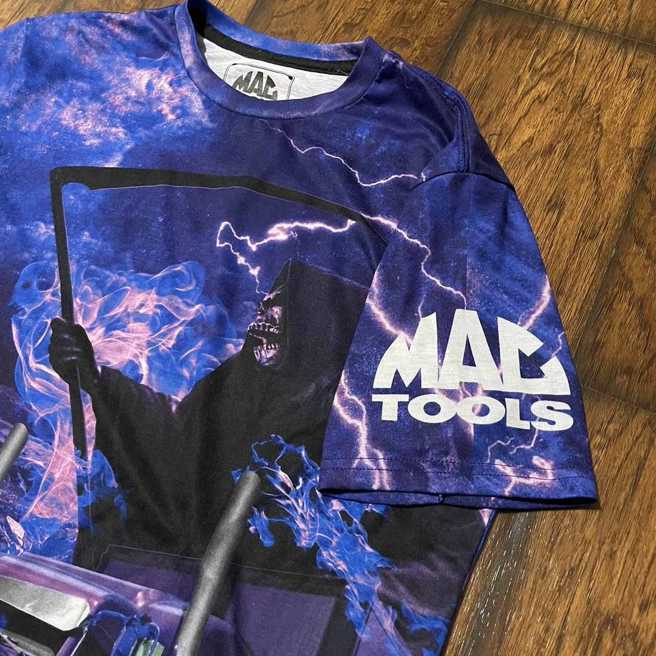 Mac tools reaper truck all over print tee Size:... - Depop