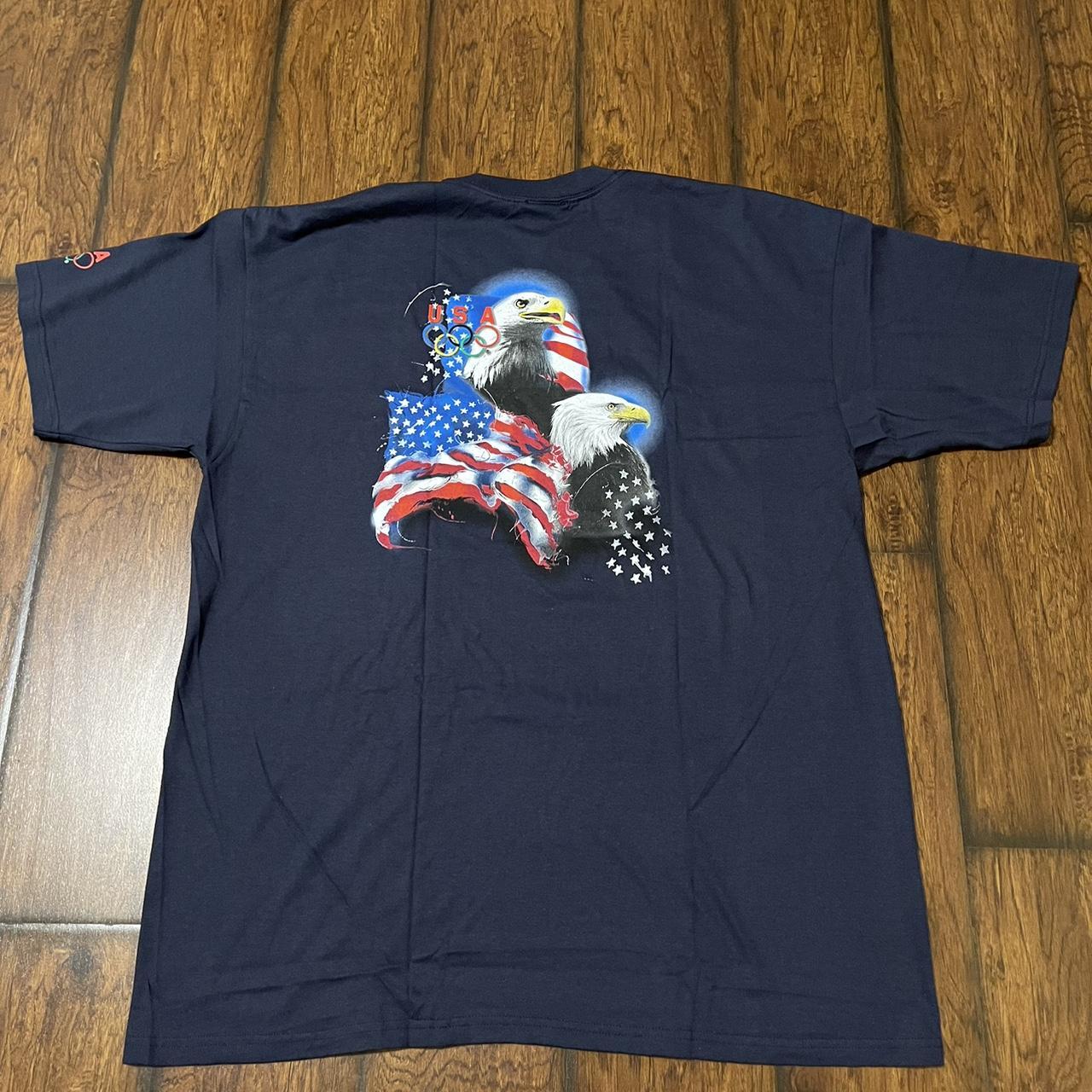 Y2K USA Olympics eagles tee Early 00s USA Olympics... - Depop