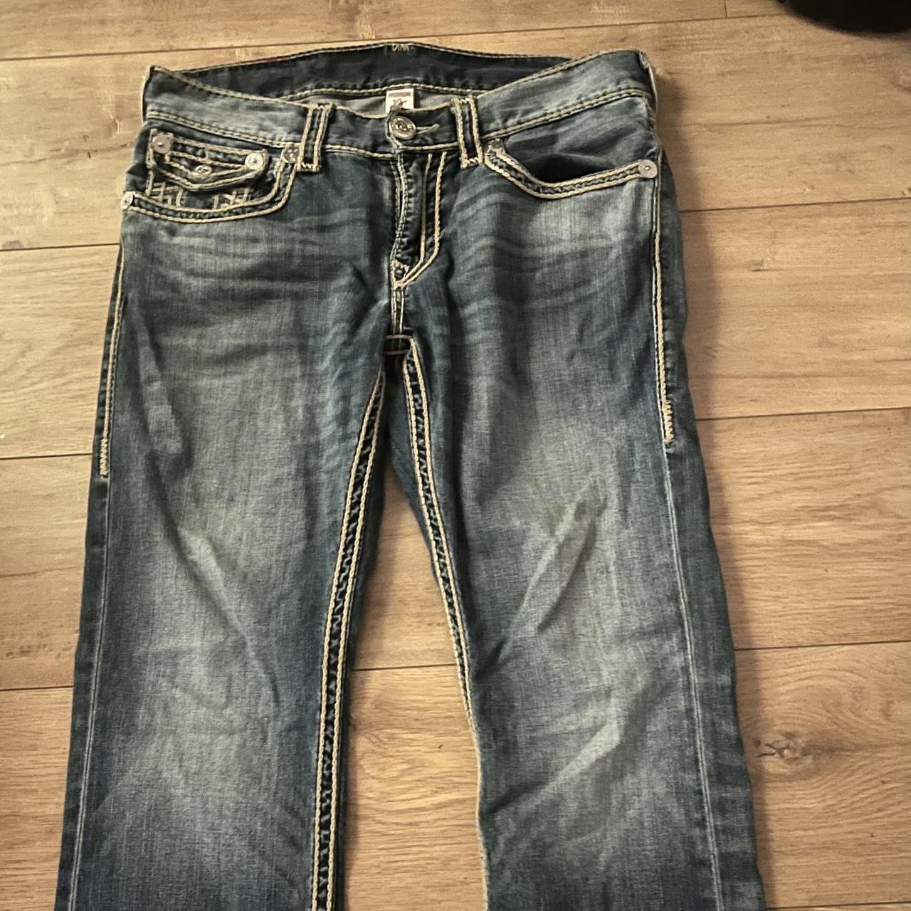 🕊️TRUE RELIGION RICKY CREAM ROPE STITCH 🕊️ MINT... - Depop