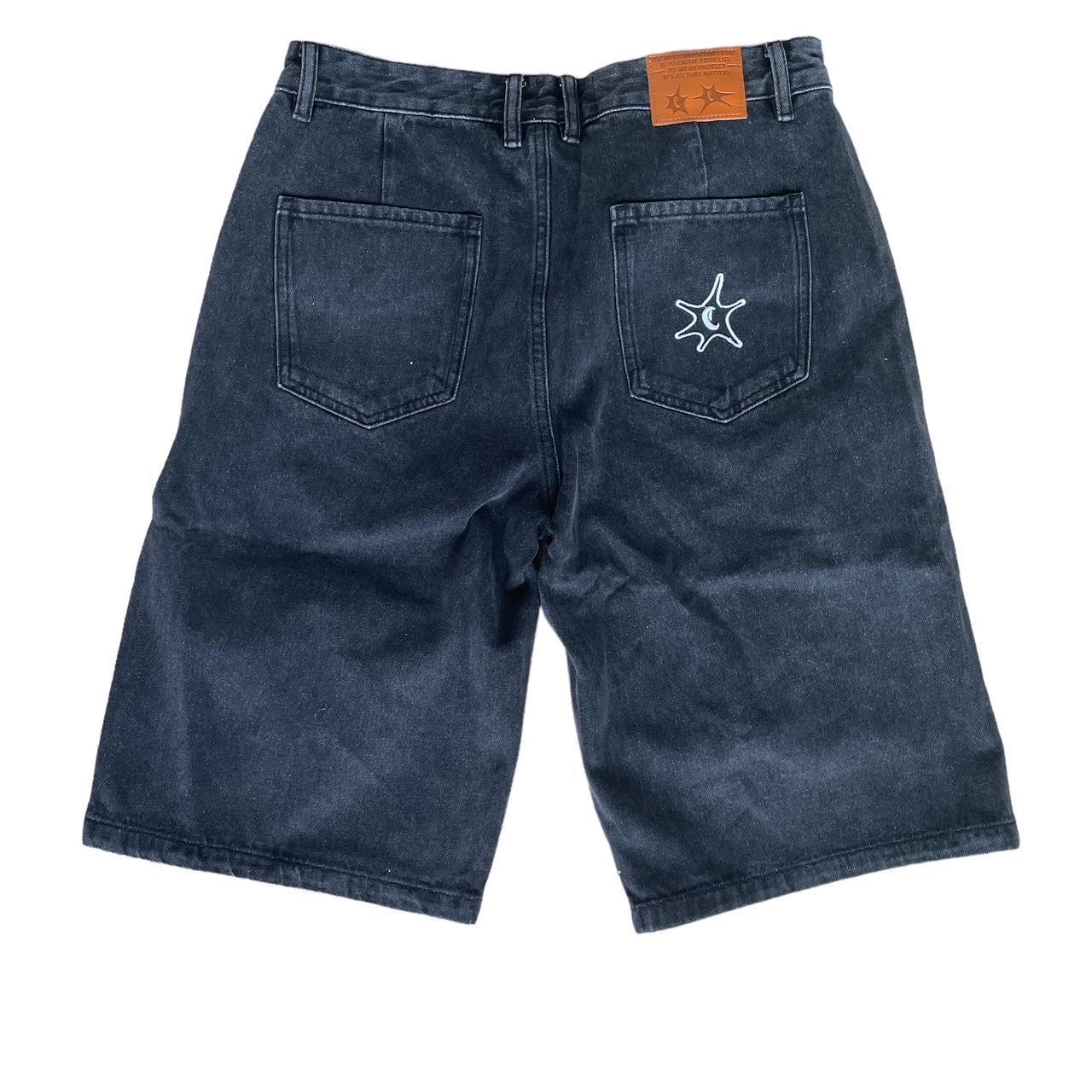 Protect Black Jorts Size L Never Worn #baggy #drip - Depop