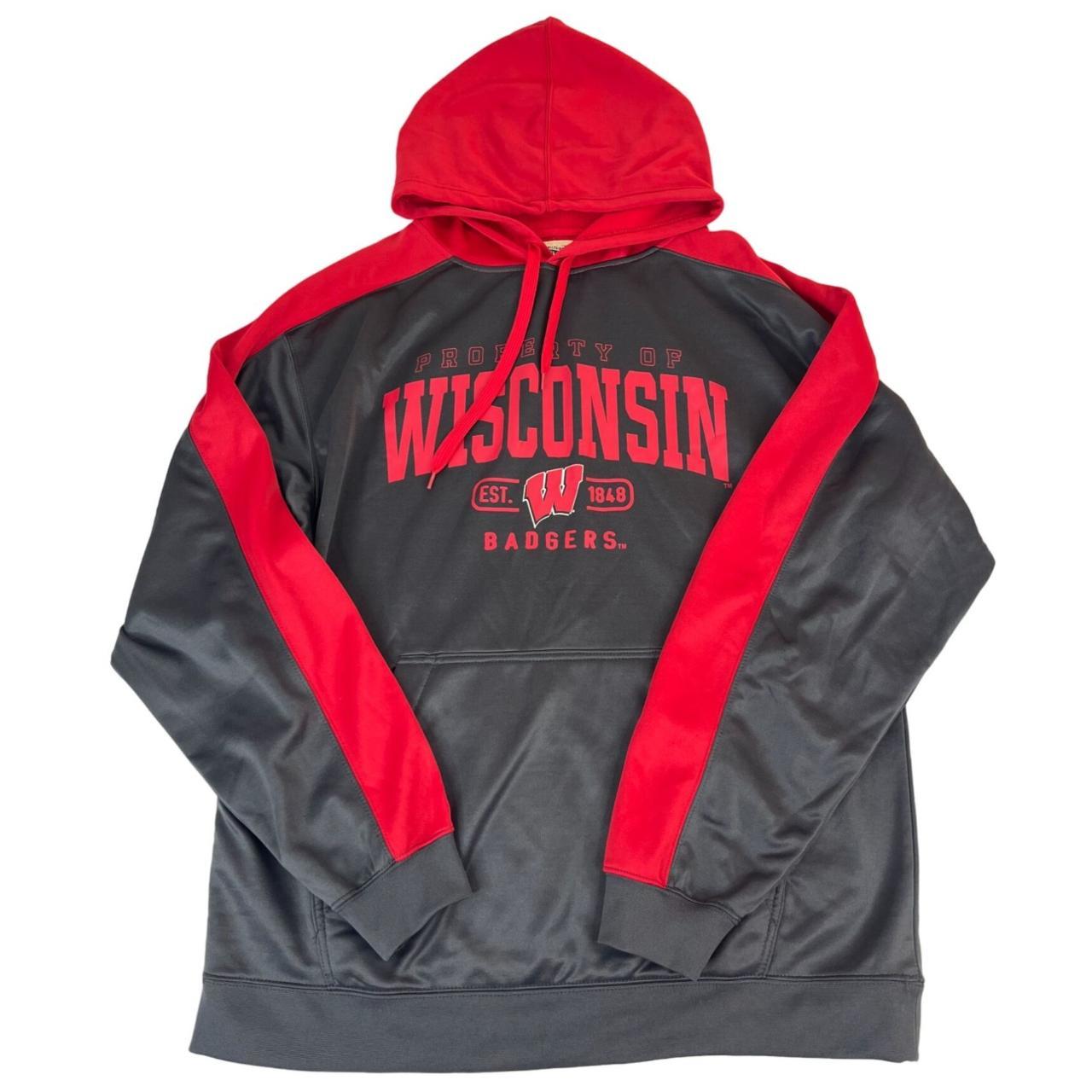 This Fourth & One Wisconsin Badgers Hoodie... - Depop