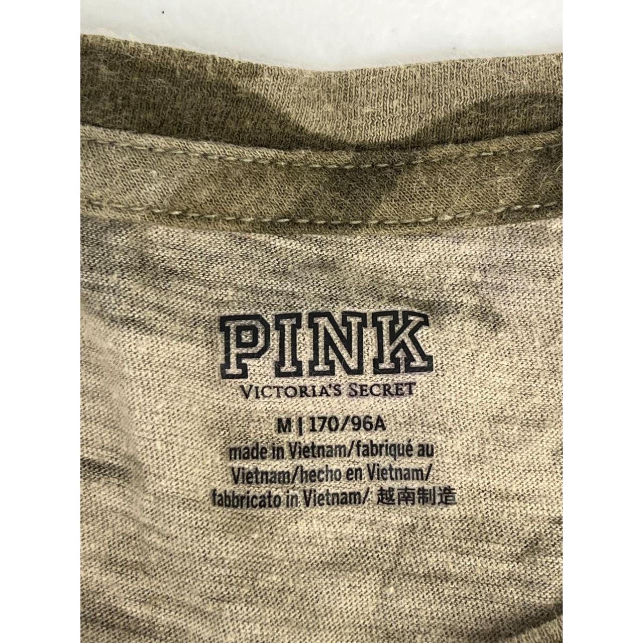 Victoria's Secret PINK Camo Camouflage T-Shirt... - Depop