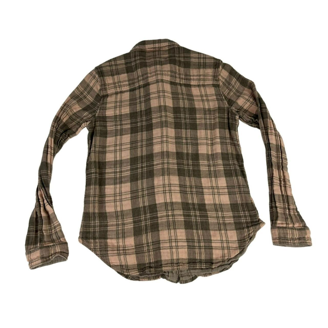 Faherty The Reversible Mens Shirt S Beige Green... - Depop