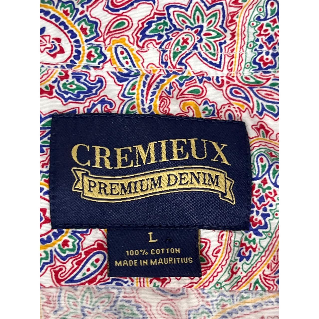 Cremieux Premium Denim Men's Button Down Shirt L Red... - Depop