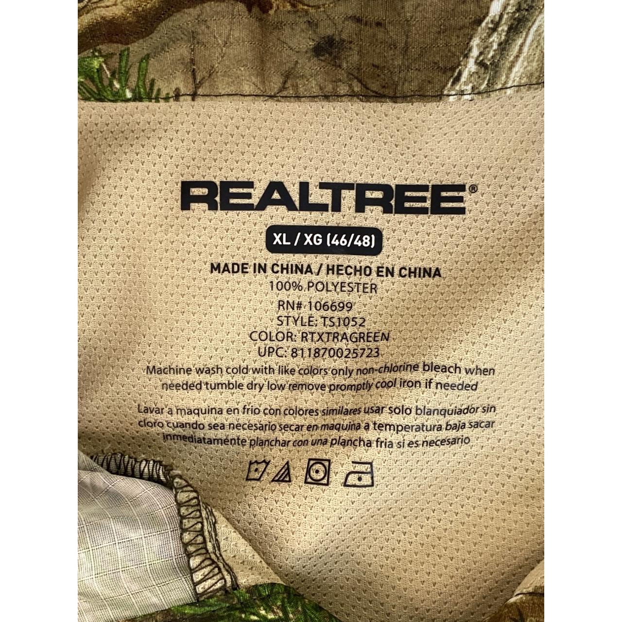Realtree Men's Button Down Shirt Extra Green XL Camo... - Depop