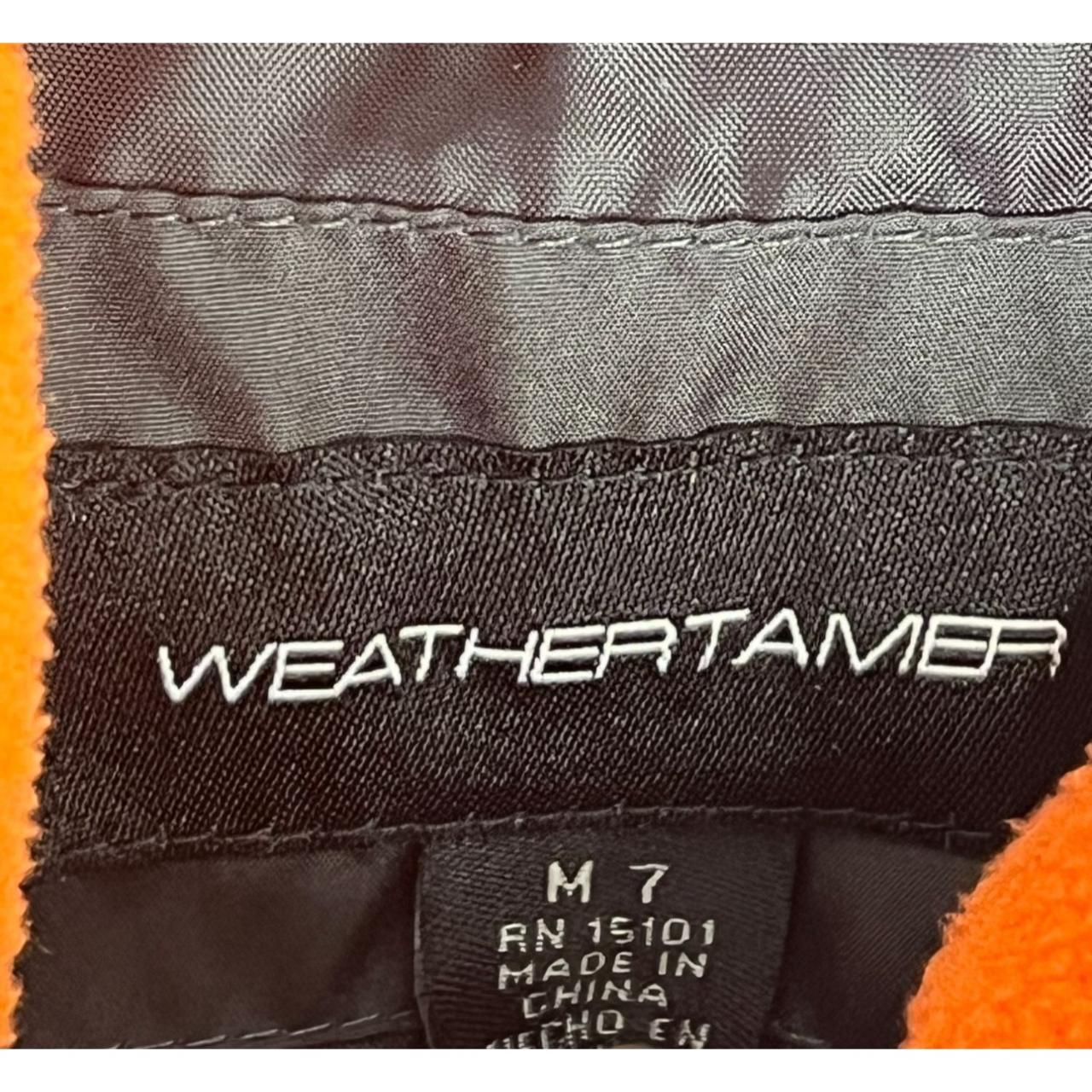 Weather Tamer Chest Stripe Quilted Hooded Puffer... - Depop