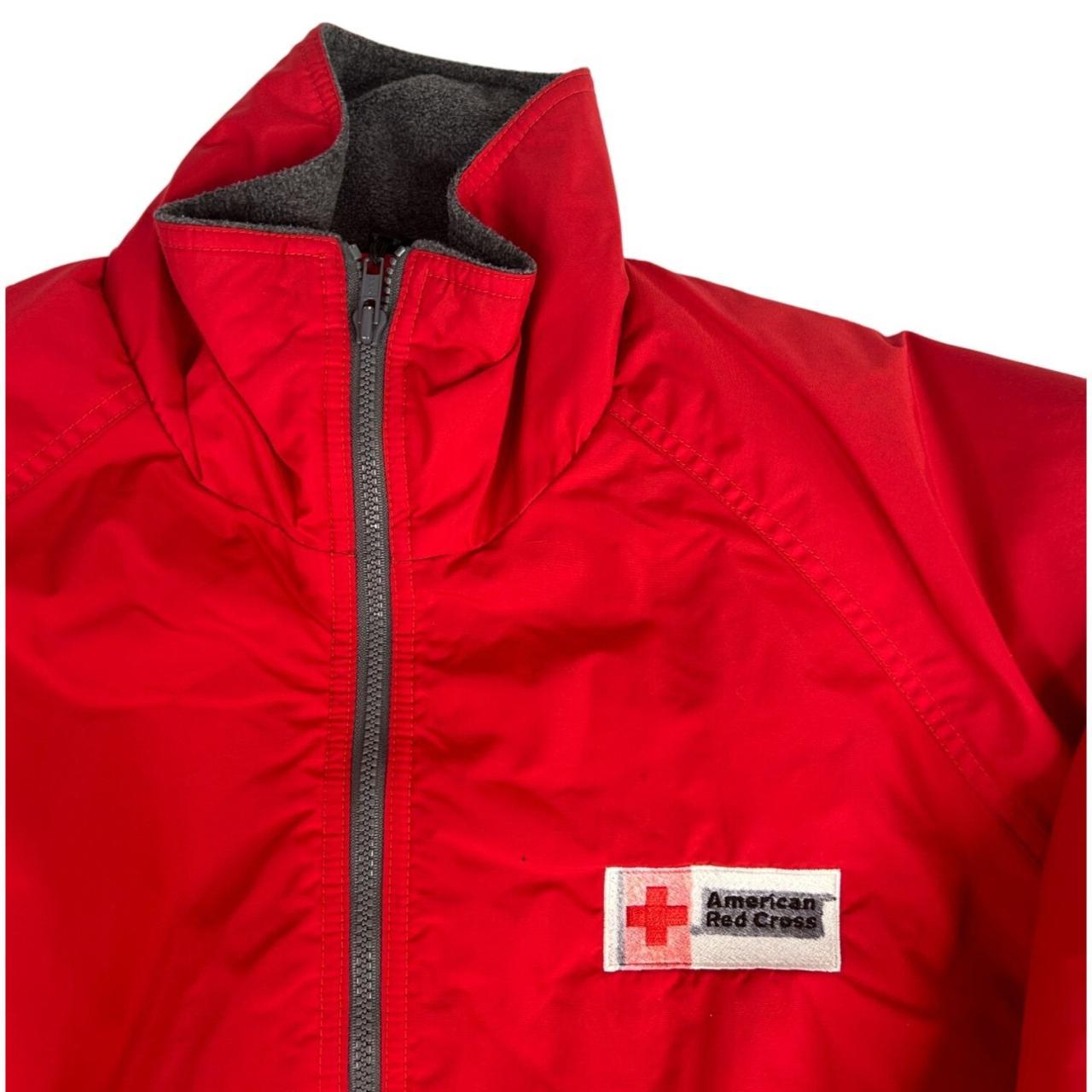 Vintage 90s WearGuard American Red Cross Fleece... - Depop