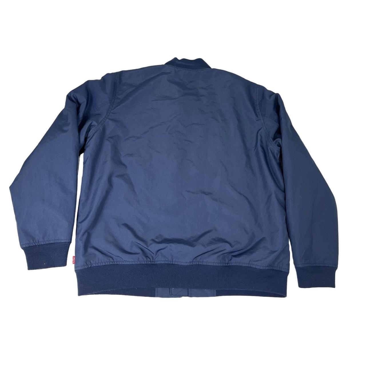 Levi's Jacket Blue Thermore Thermal Classic Long... - Depop