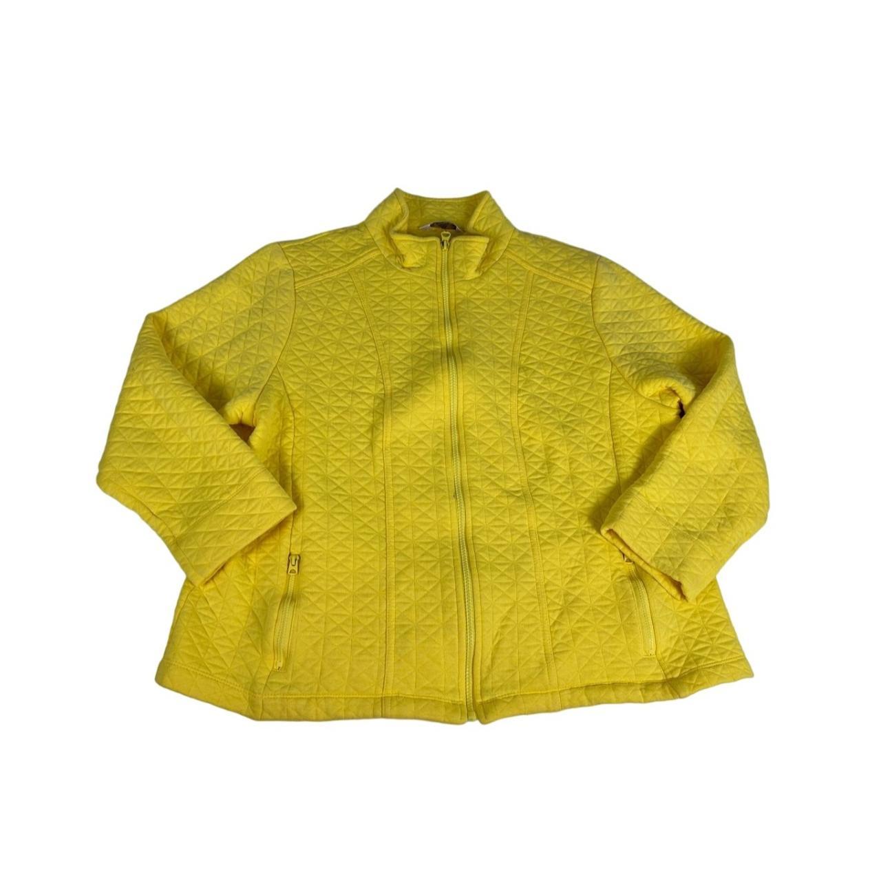 Allison Daley Jacket Yellow Quilted Long Sleeve... - Depop