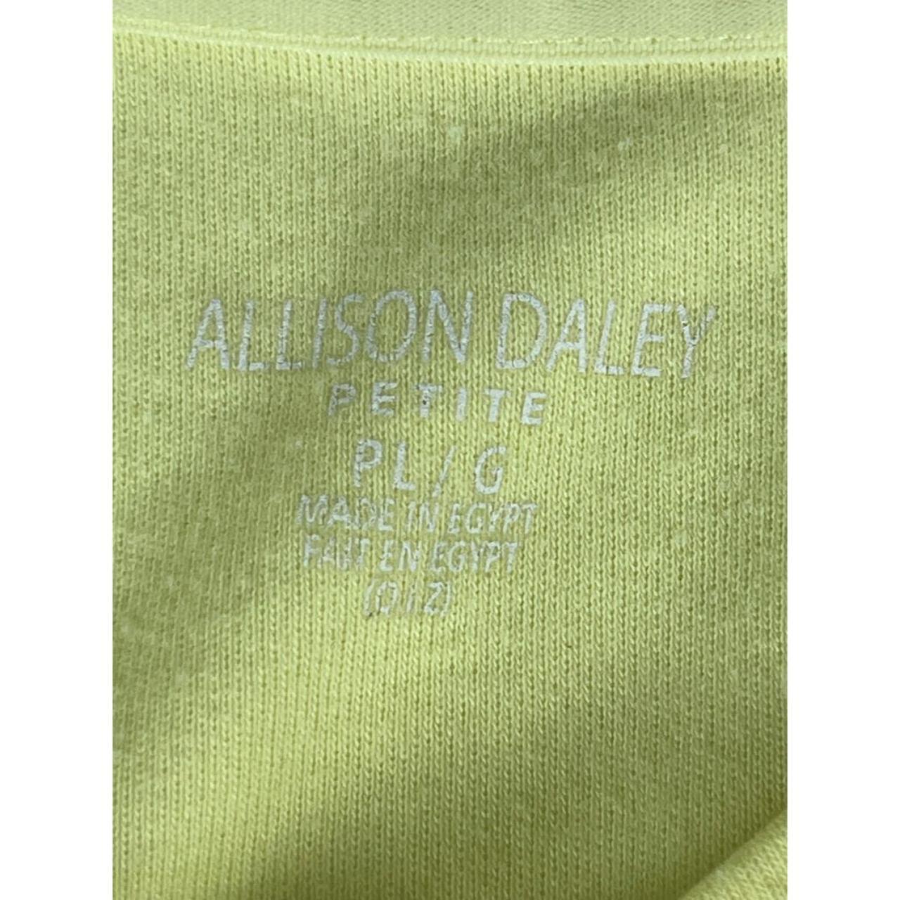 Allison Daley Women's Top Yellow Short Sleeve V-Neck... - Depop