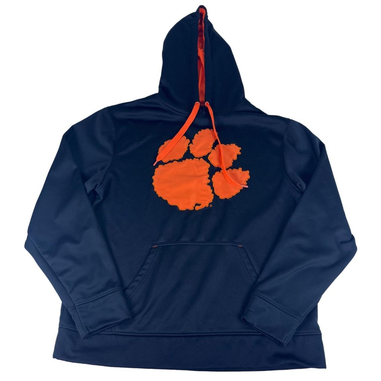 J.America Clemson Tigers Fleece Hoodie Sweatshirt... | Depop