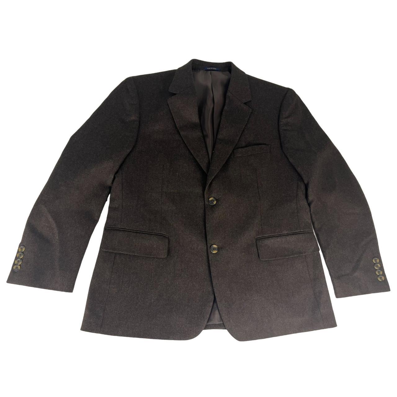 Club Room Macy's Herringbone Tweed Blazer Jacket... - Depop