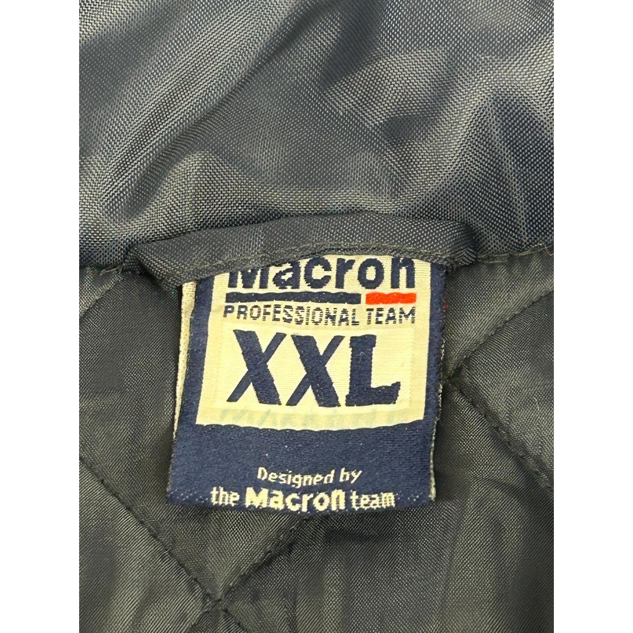 Vintage 90s Macron Men's Parka 2XL Navy Blue T Snap... - Depop
