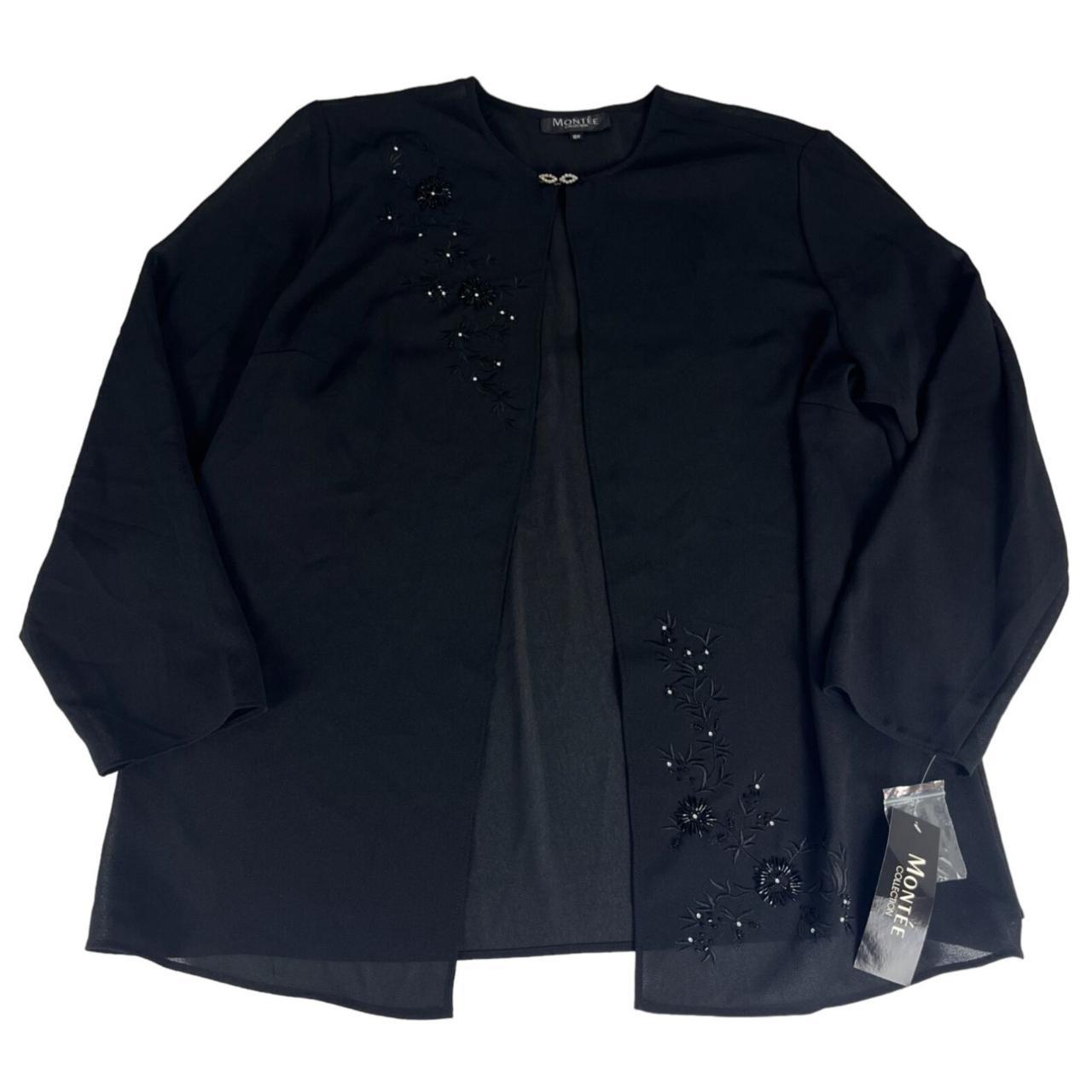 NWT Montee Collection Beaded Topper Cardigan Womens... - Depop