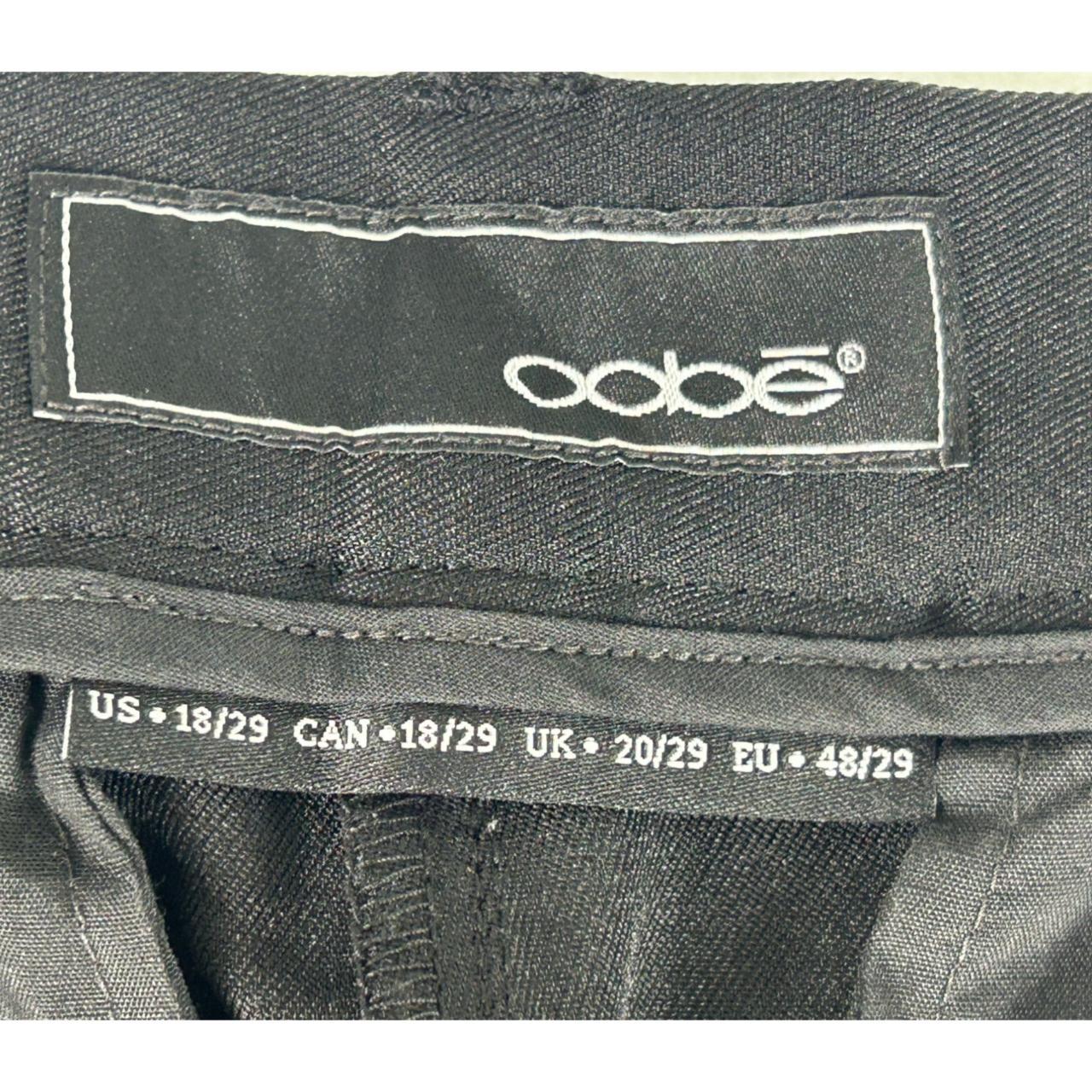 Oobe Work Uniform Pants Womens 18 Black Flat Front... - Depop