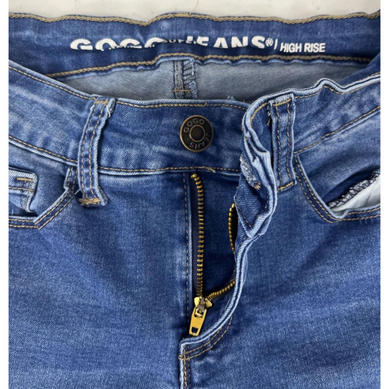 Gogo Jeans Distressed High Rise Ankle Jeans Women's... - Depop