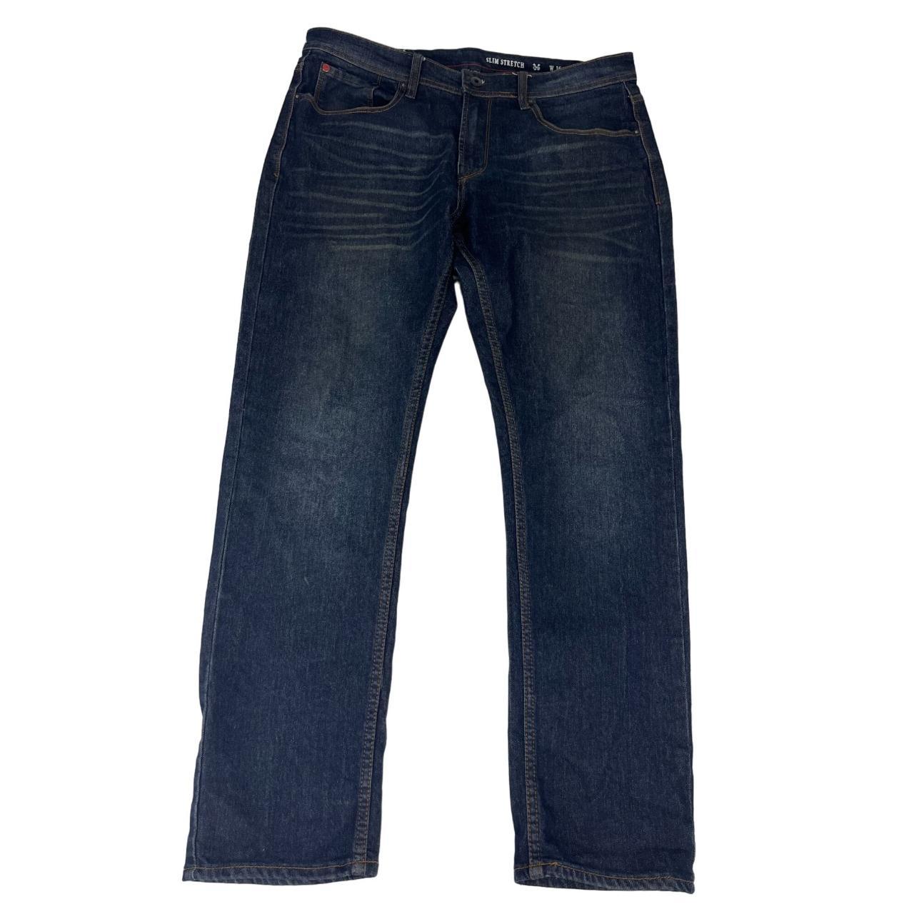 MBX Slim Stretch Denim Ankle Jeans Men's 36 Navy... - Depop