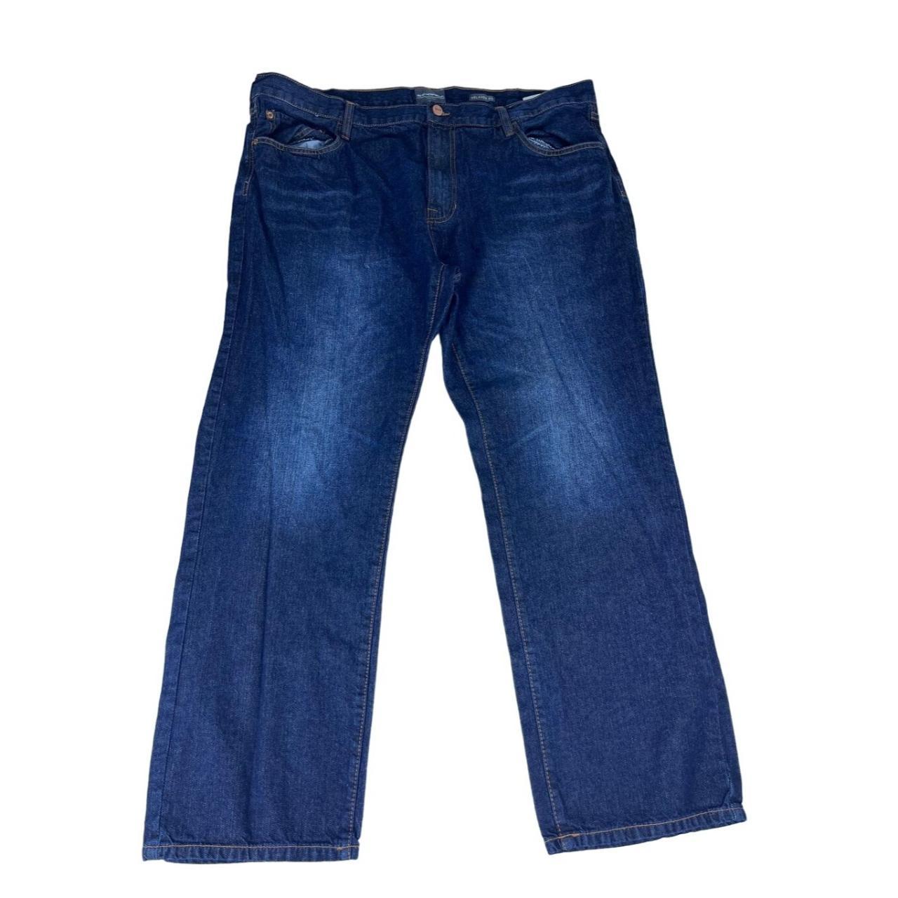 Weatherproof Men's Blue Jeans Straight Leg Relaxed... | Depop