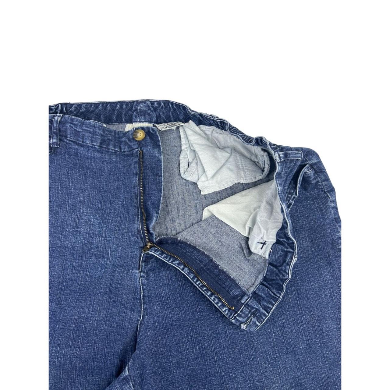 White Stag Women's Jeans Blue Denim Stretch Straight... - Depop