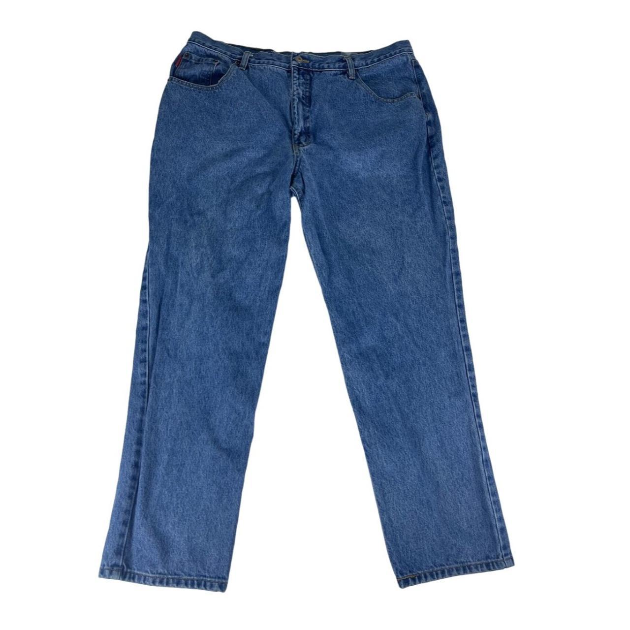 Bugle Boy Men's Blue Jeans 750 Denim Straight Leg... | Depop
