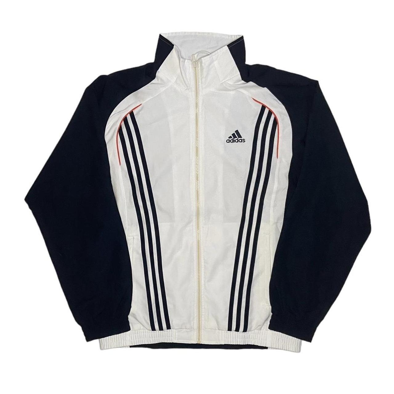 Adidas Men's Black and White Jacket | Depop