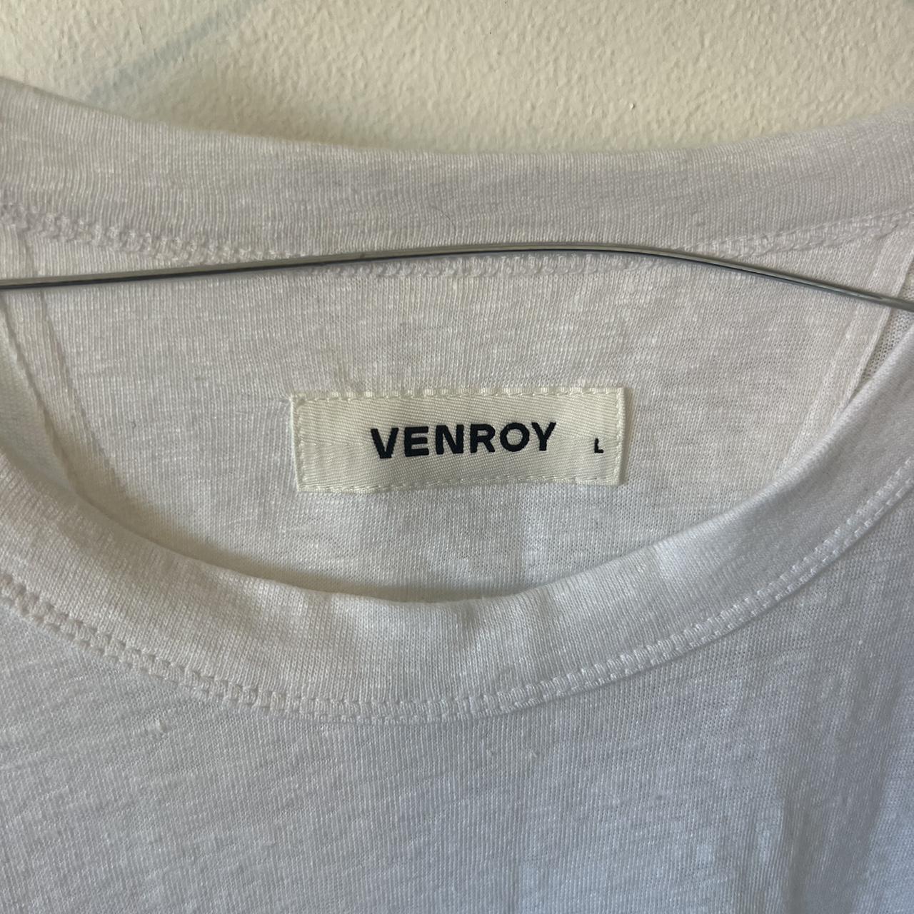 Venroy white linen Top Large sized, worn once, pick... - Depop