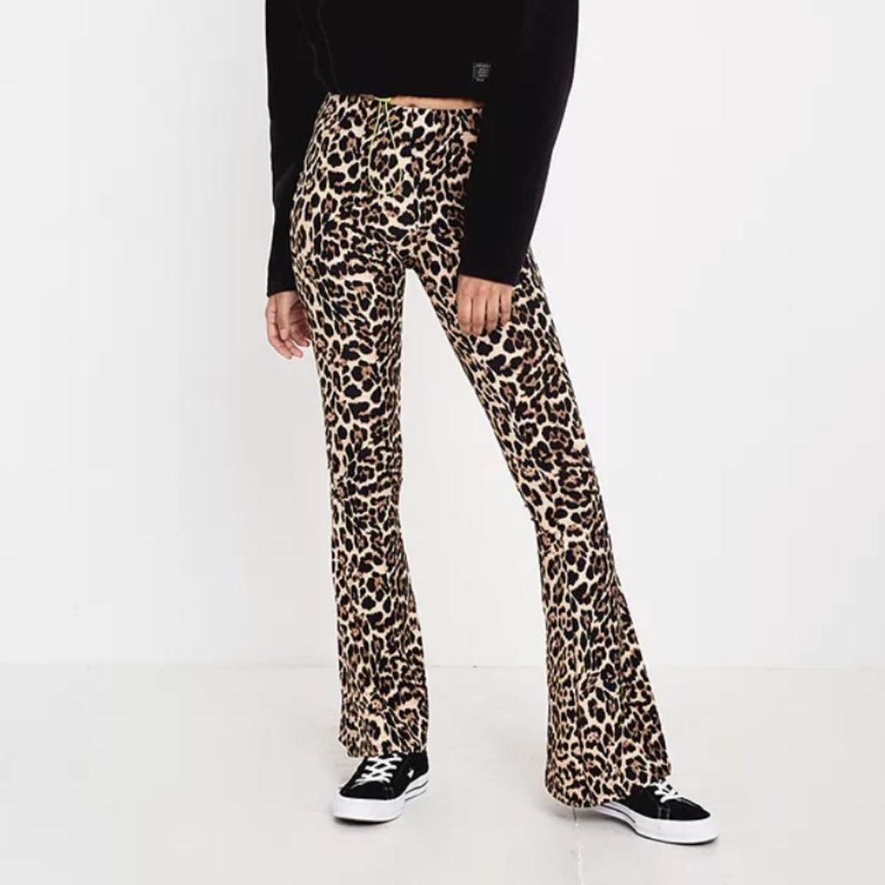 urban outfitters leopard print flares 🐆🐆🐆 - Depop