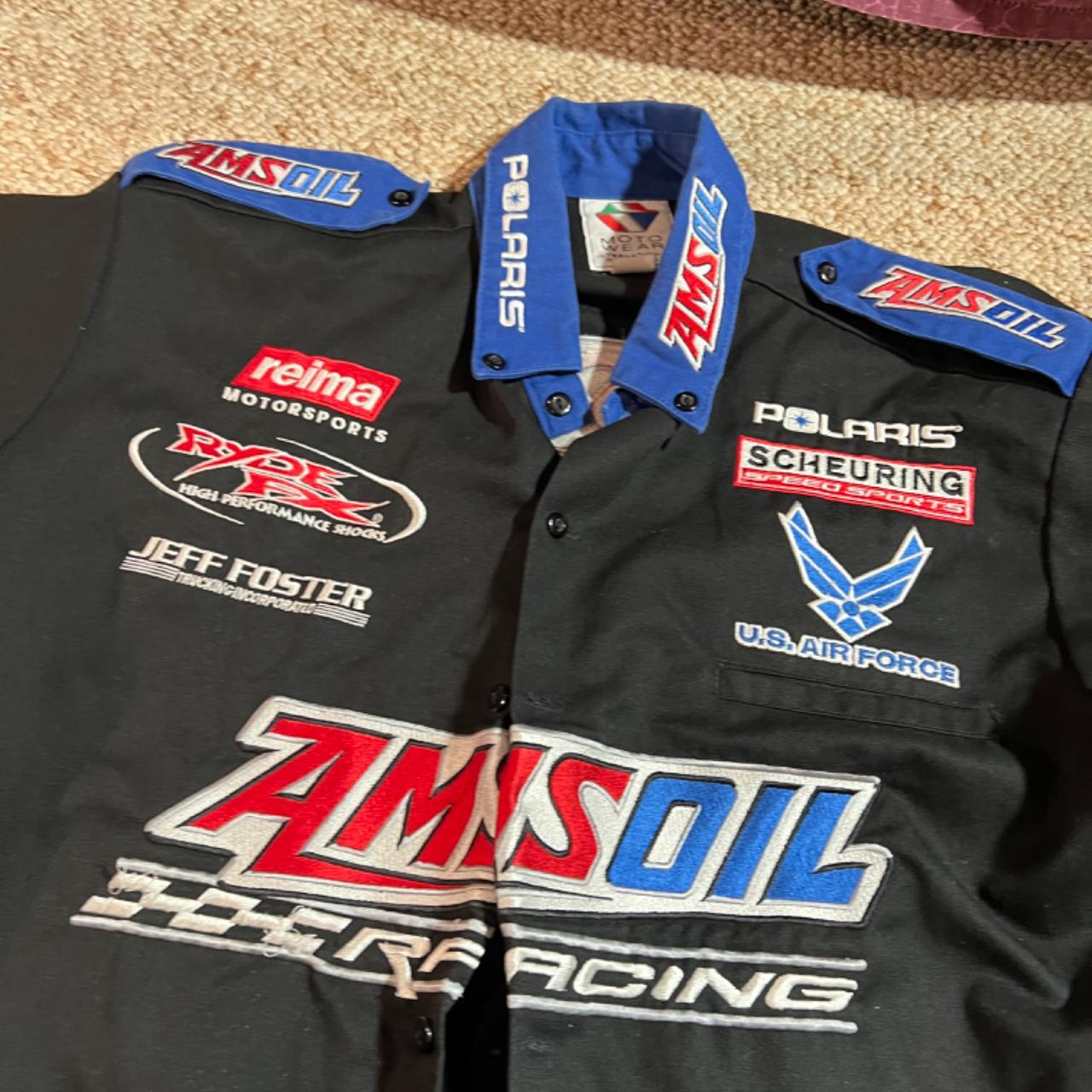 moto sports nascar racing shirt mens XL nice overall... - Depop