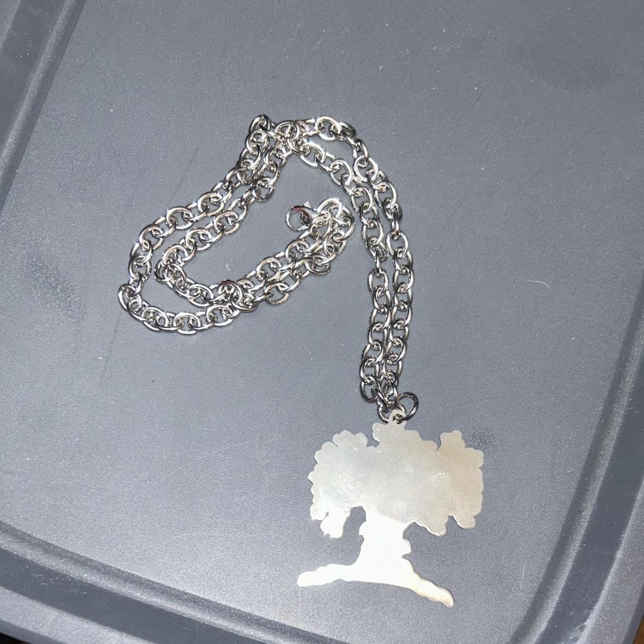 Black n silver Harold pendant n chain merch only... - Depop