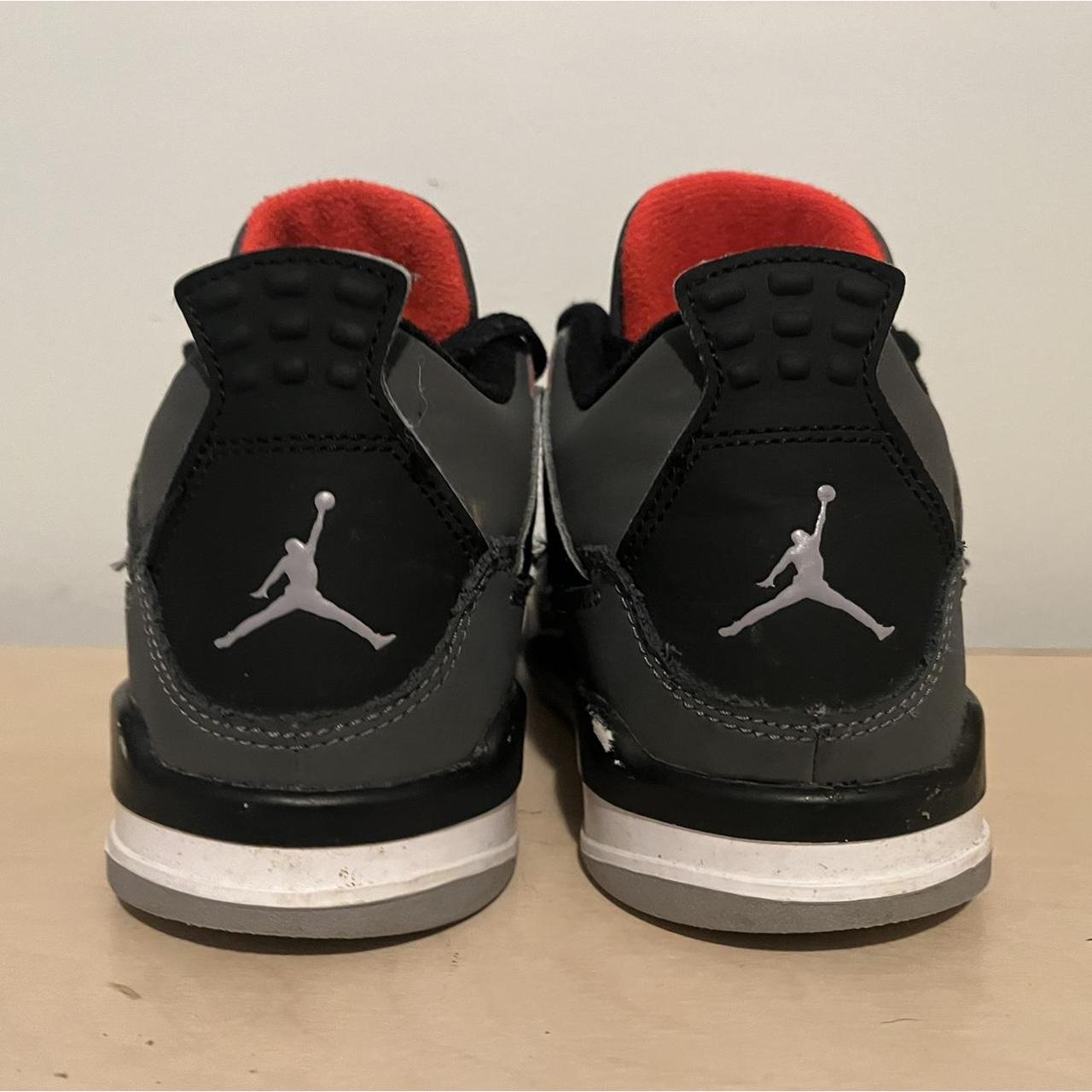 Air Jordan 4 Infrared size 3 ps Used, some scuffs... - Depop