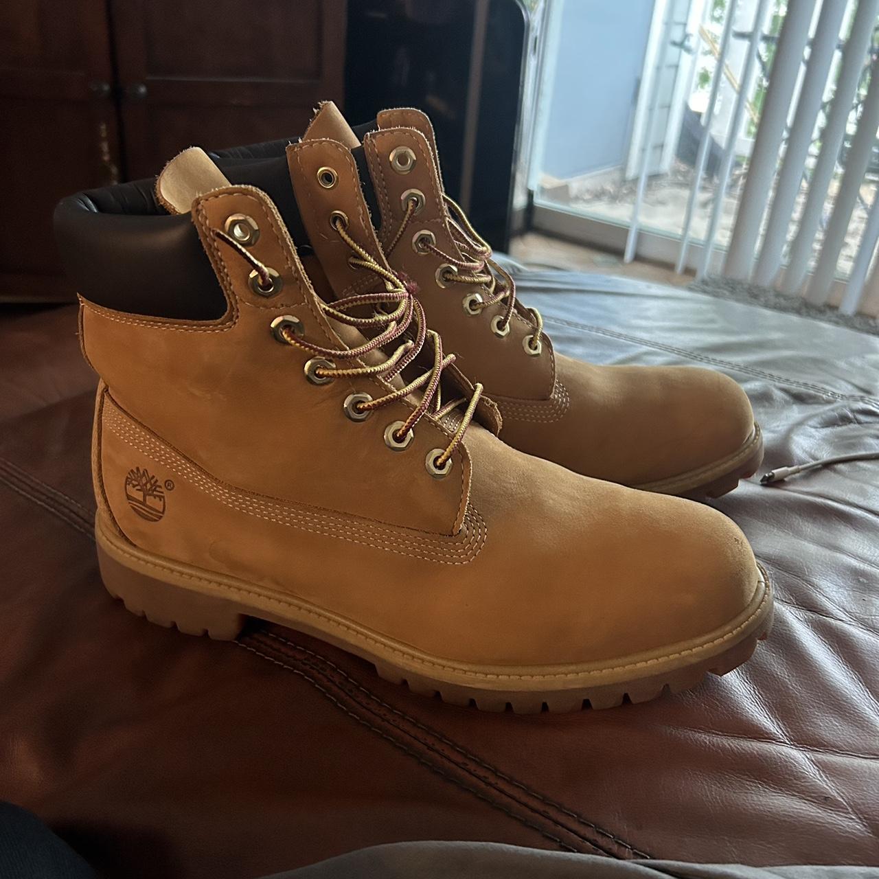 Timberland boots size 11 Butters, only worn 1 time... - Depop