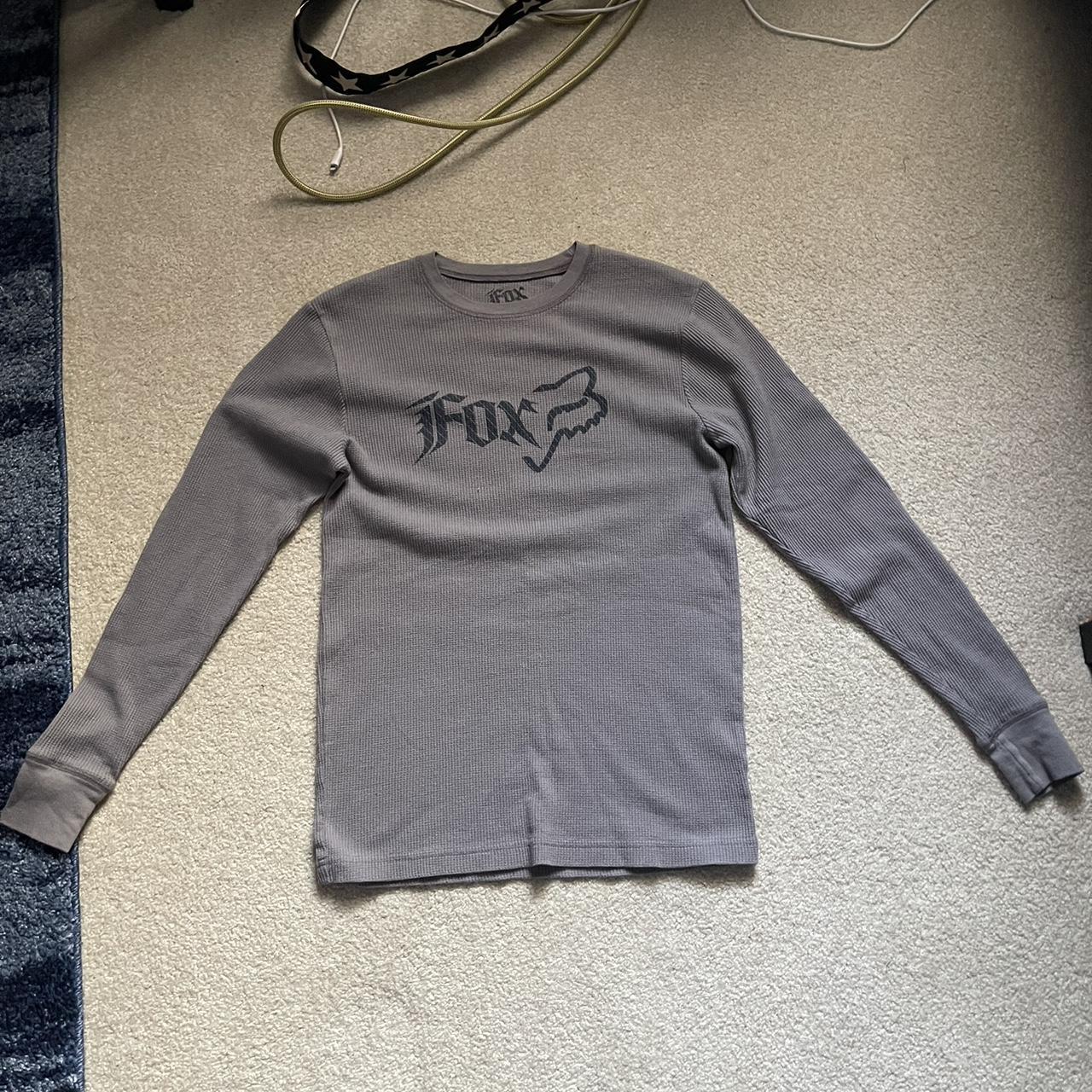 vintage fox racing thermal long sleeve affliction... - Depop