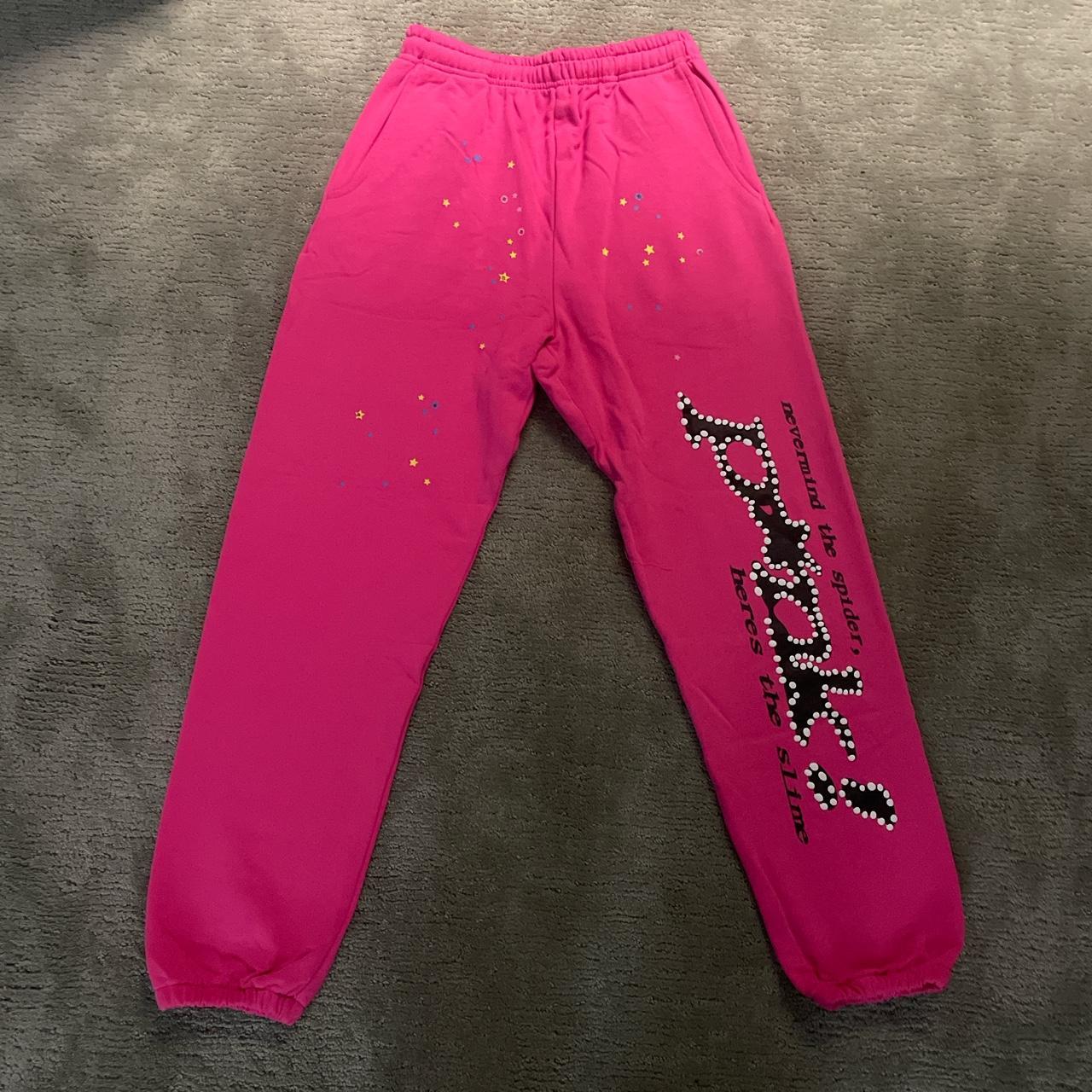 Pink spyder pants Open to good offers Message... - Depop