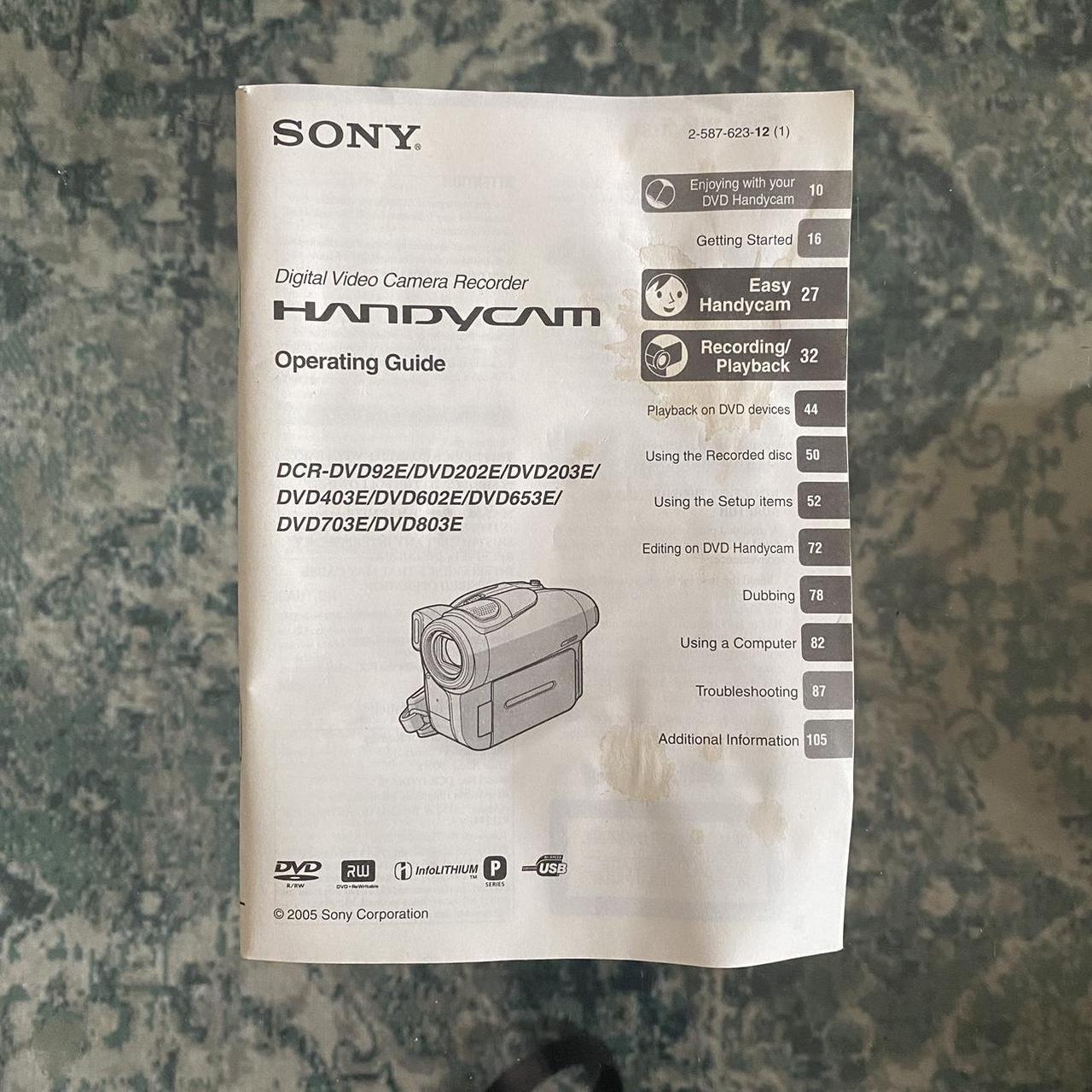 sony 2005 handicam camcorder in good working order,... - Depop