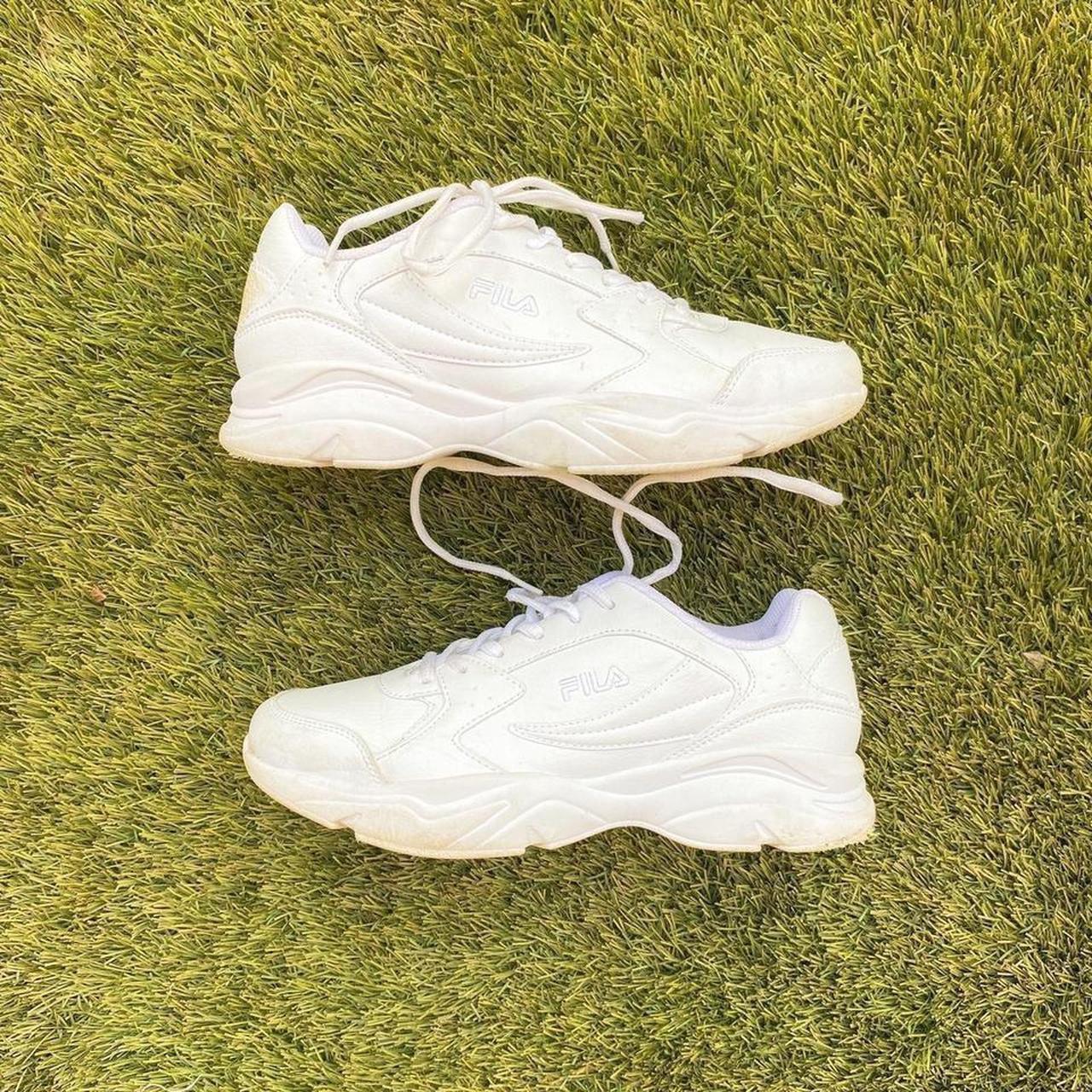 Fila Women's White Trainers | Depop