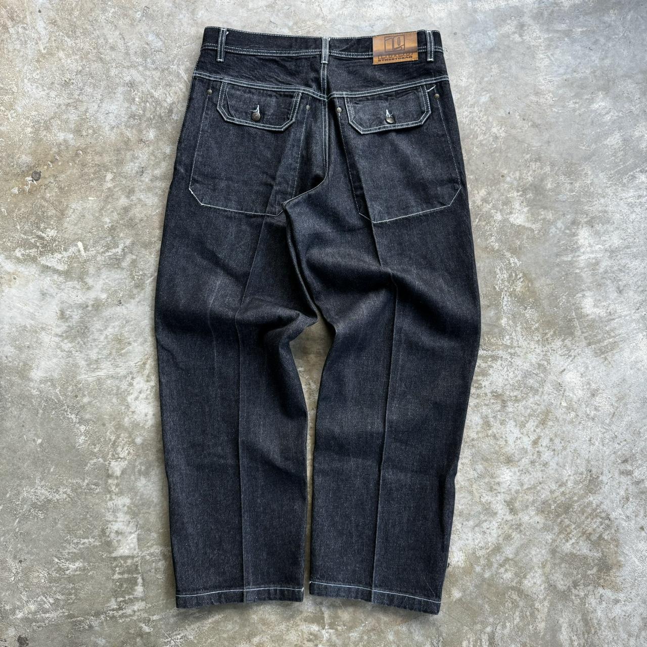 Y2K Loco Streetgear Denim Jeans -Size 36x33 - Depop