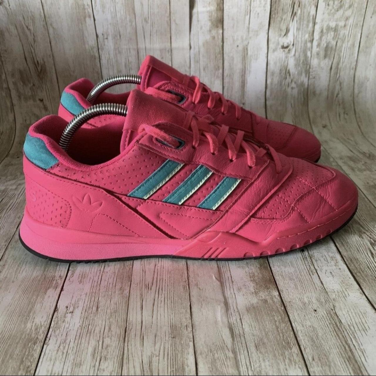 Adidas Originals Men's Pink Trainers | Depop