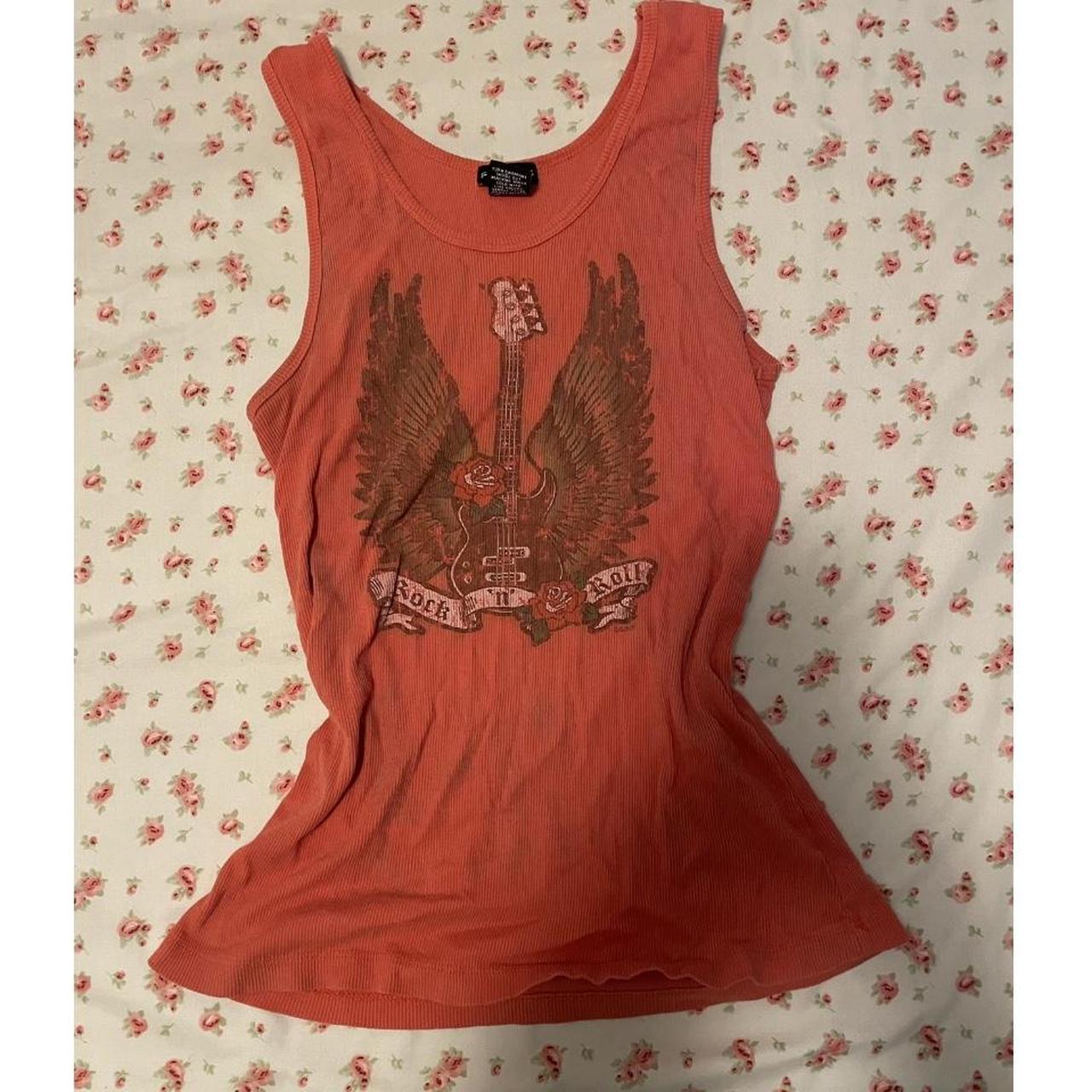 Grunge “rock n roll” tank top #y2k... - Depop