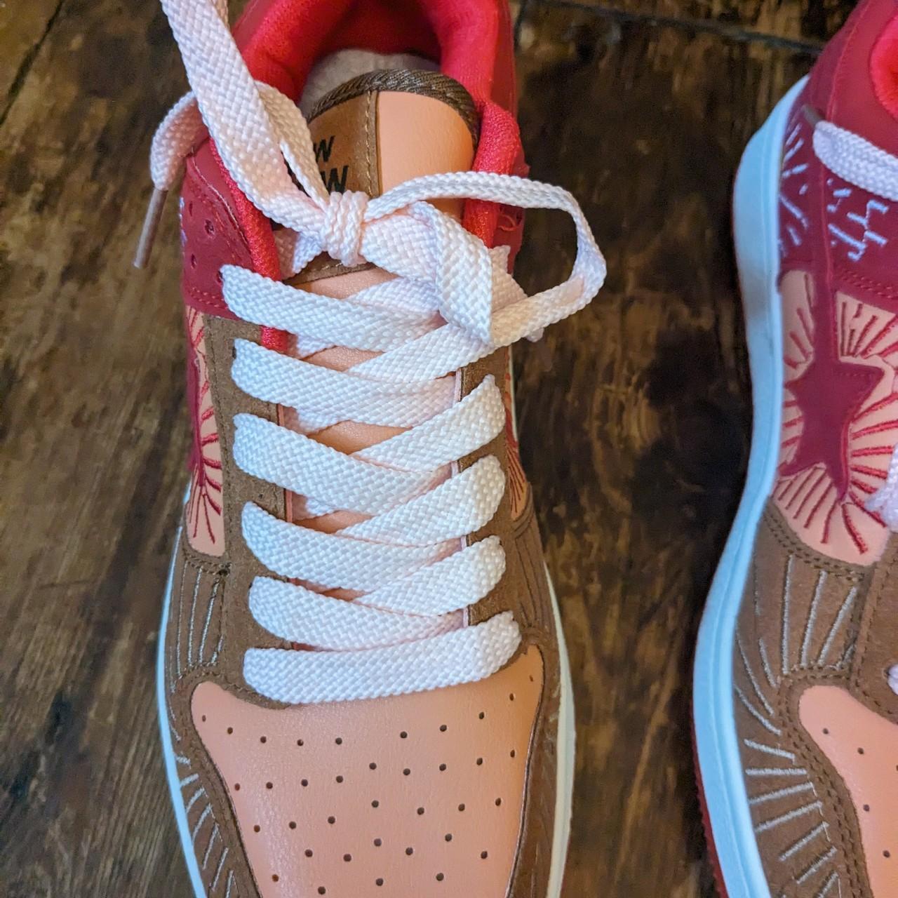 Super cute trainers with embroidered patterns on the... | Depop