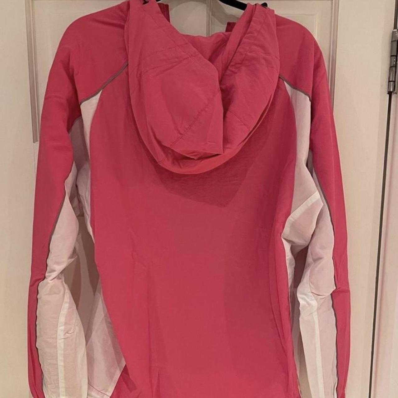 corteiz pink spring jacket windbreaker never worn... - Depop