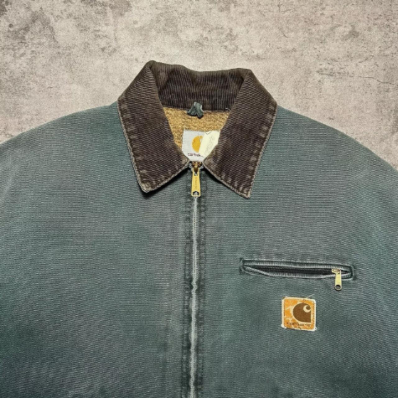 J43 HTG Carhartt Detroit Jacket medium vintage... - Depop