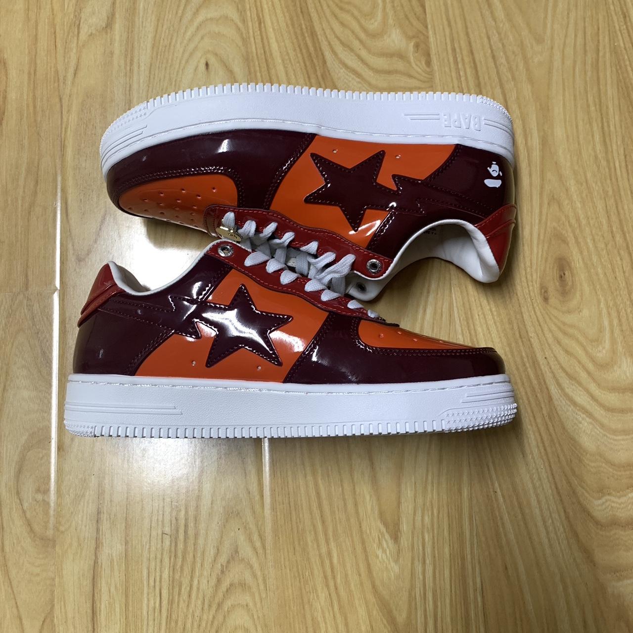 2021 Red Patent Bapesta One of the few bapestas I... - Depop