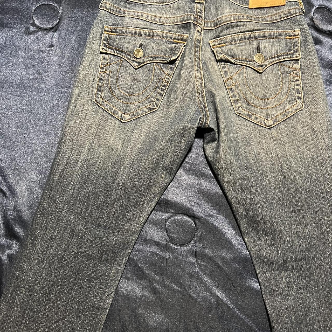 Blue wash True Religion Size 29 RICKY Relaxed Straight - Depop