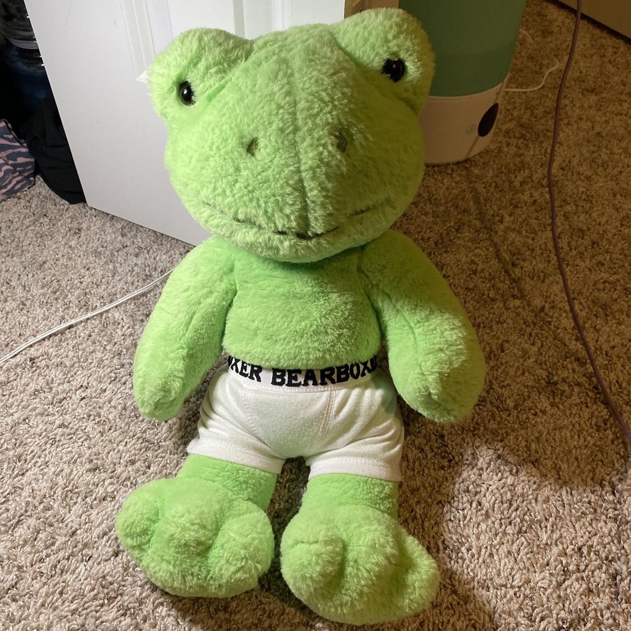 Frog build a bear Has audio in hand, you can take it... - Depop