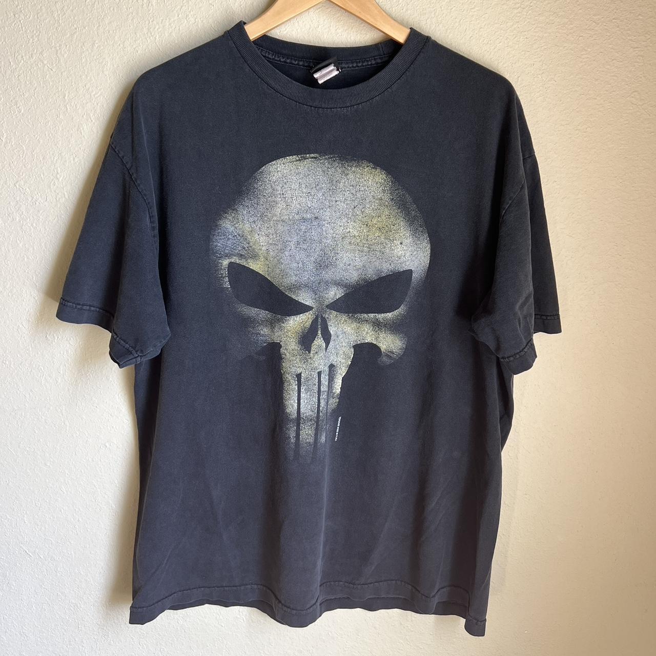 Vintage 2004 grunge y2k punisher marvel mad engine... - Depop