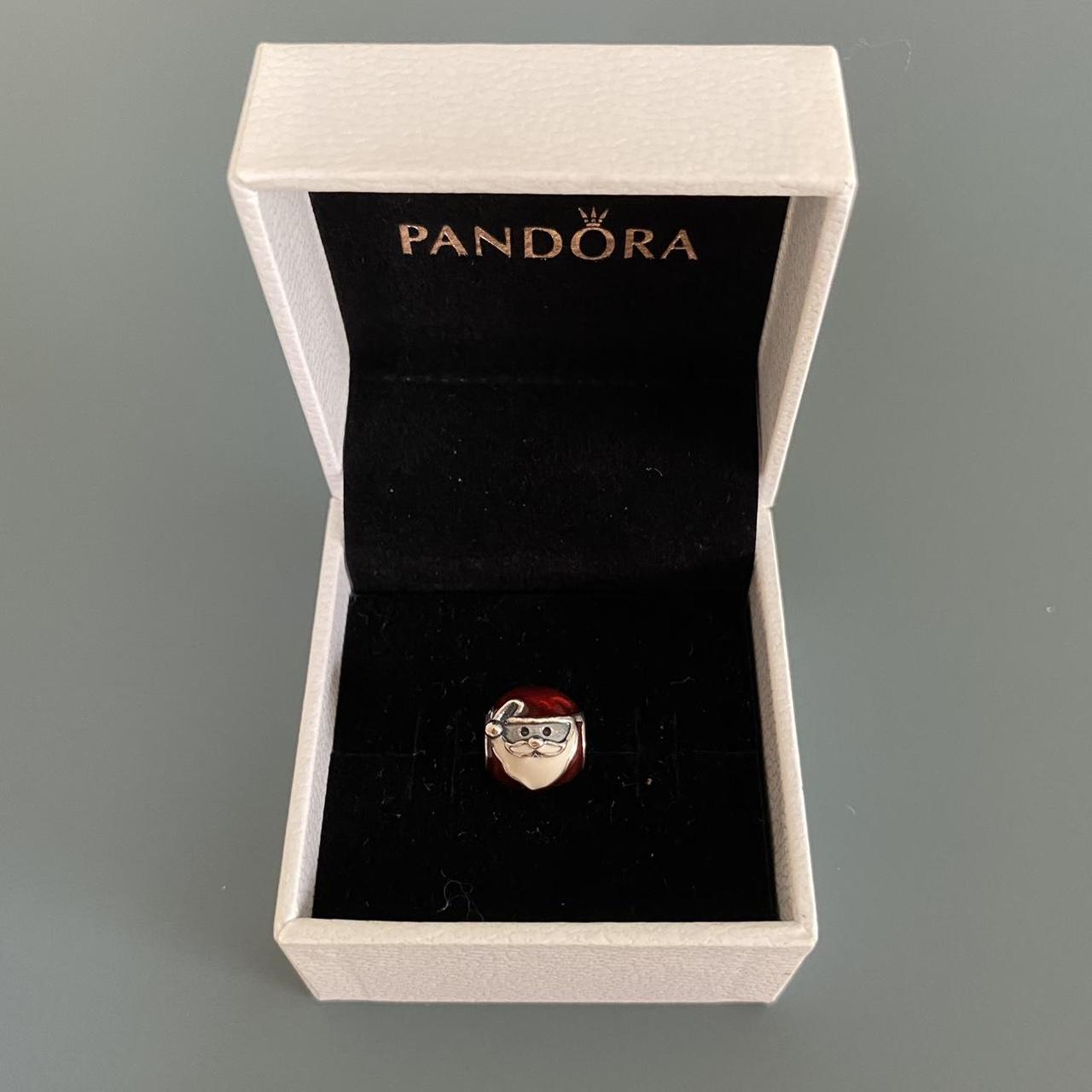 Pandora santa charm 🎅🏻 • sterling silver with red... - Depop