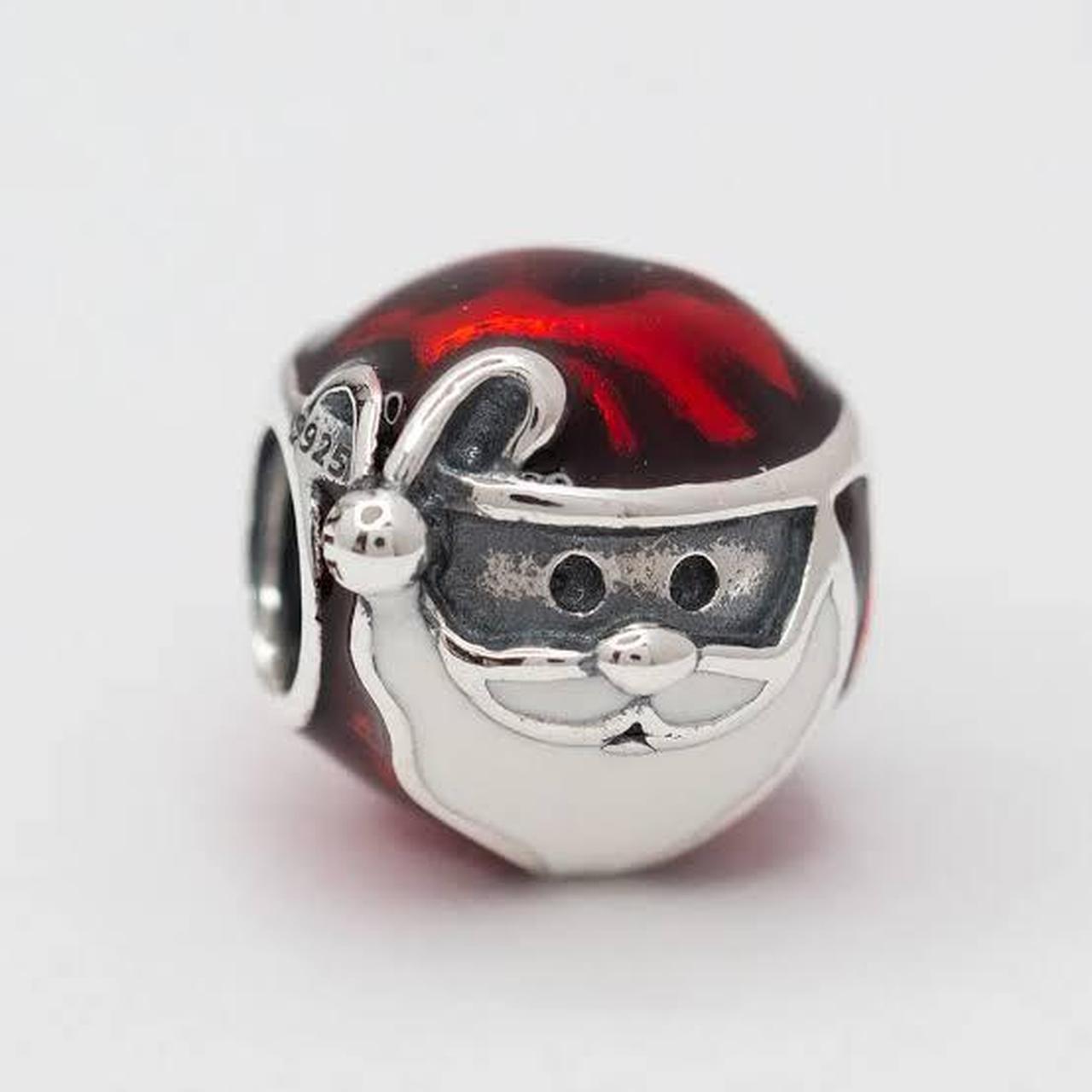 Pandora santa charm 🎅🏻 • sterling silver with red... - Depop